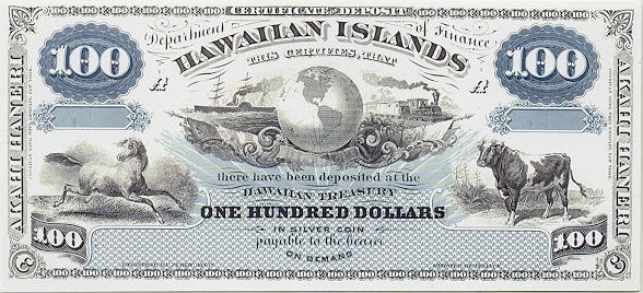 Hawaii Hawaiian Dollar Currency Image Gallery Banknotes Of Hawaii
