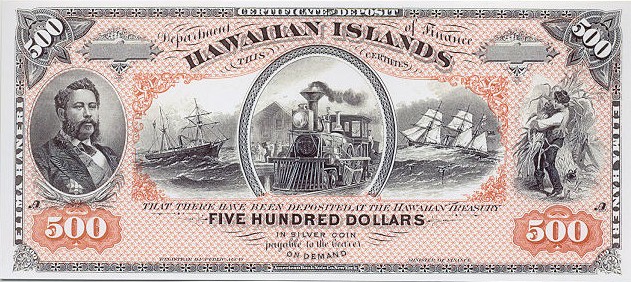 Hawaii Hawaiian Dollar Currency Image Gallery Banknotes Of Hawaii