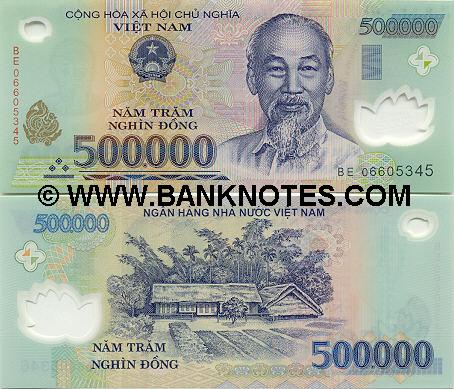 Viet Nam 500000 Dong 2003-20 - Vietnamese Currency Banknotes, Asian ...